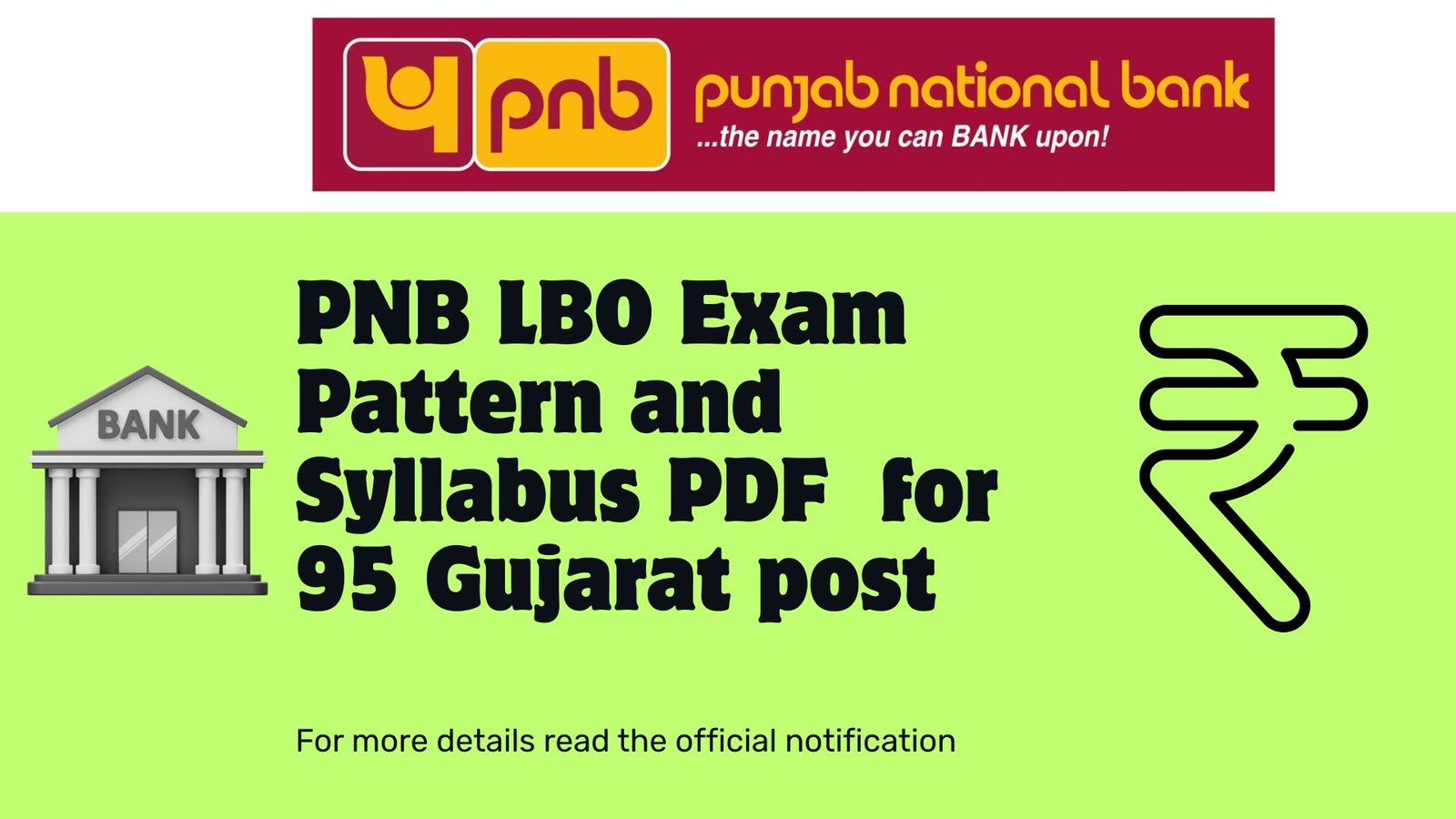 PNB LBO Exam Pattern and Syllabus PDF Gujarat | PNB Gujarat Recruitment ...